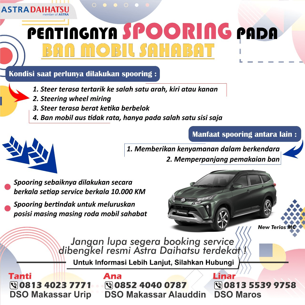 Pentingnya Spooring pada Ban Mobil Sahabat | Astra Daihatsu
